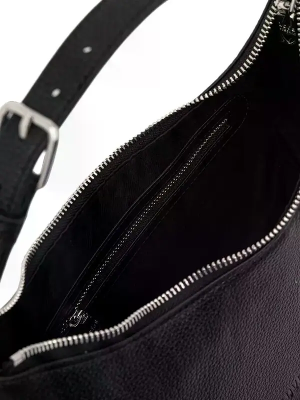 Moschino Logo-lettering Pebbled Shoulder Bag