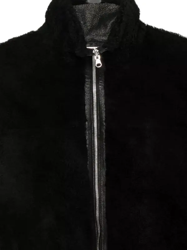 UTZON Shearling Zip-up Reversible Jacket