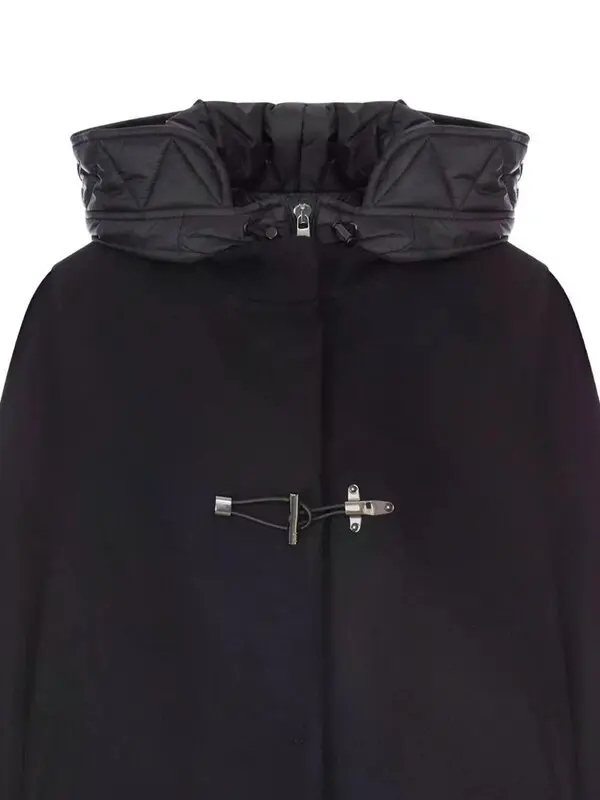 FAY ARCHIVE Toggle-fastening Hooded Coat - Black