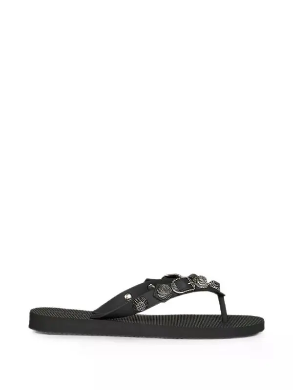 Balenciaga Cagole Thong Sandal - Black