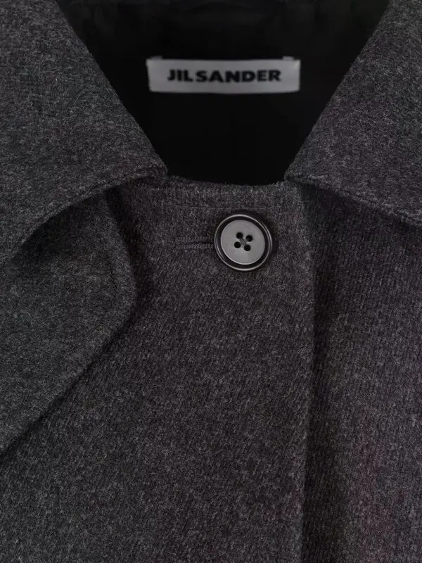 JIL SANDER Button-fastening Wool Coat