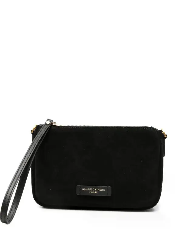 GIANNI CHIARINI Nora Suede Clutch Bag