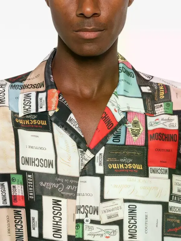 Moschino Logo-patch Short-sleeve Shirt
