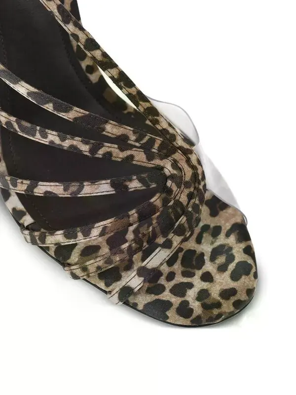 ALEVI MILANO Animal-print Transparent-panel Sandals
