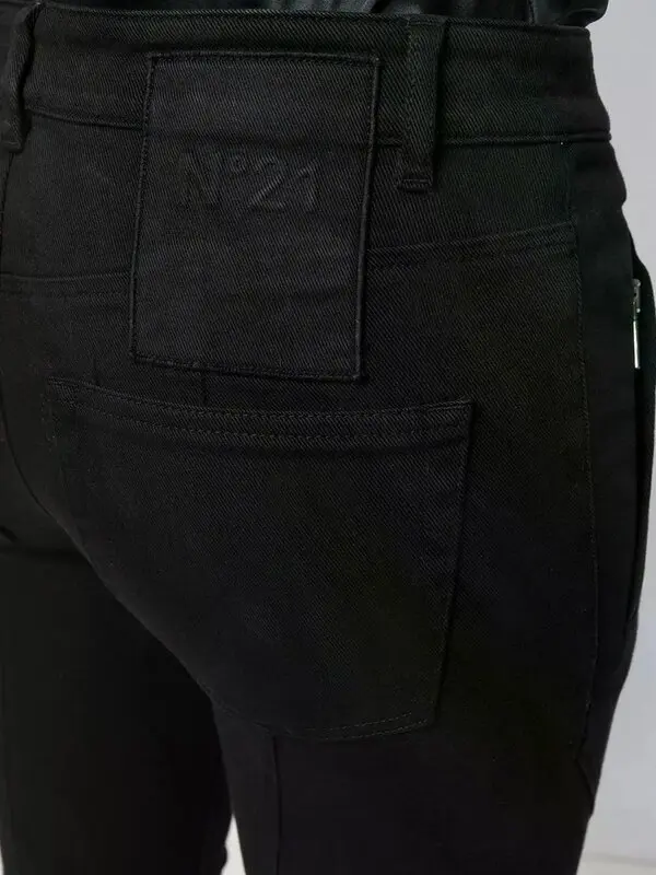 N°21 Ribbed Cropped Jeans