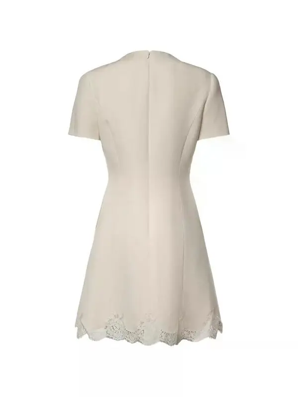 Valentino Garavani Lace-trim A-line Dress