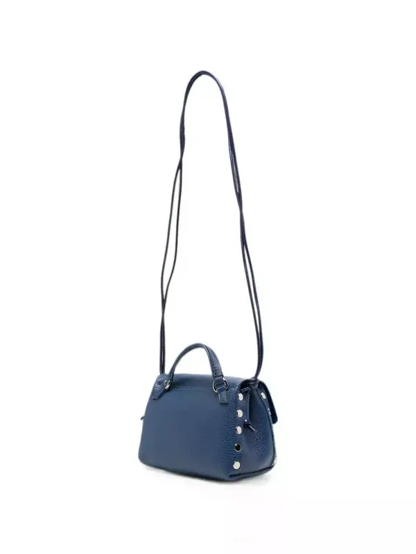 ZANELLATO Postina Baby Leather Shoulder Bag - Blue