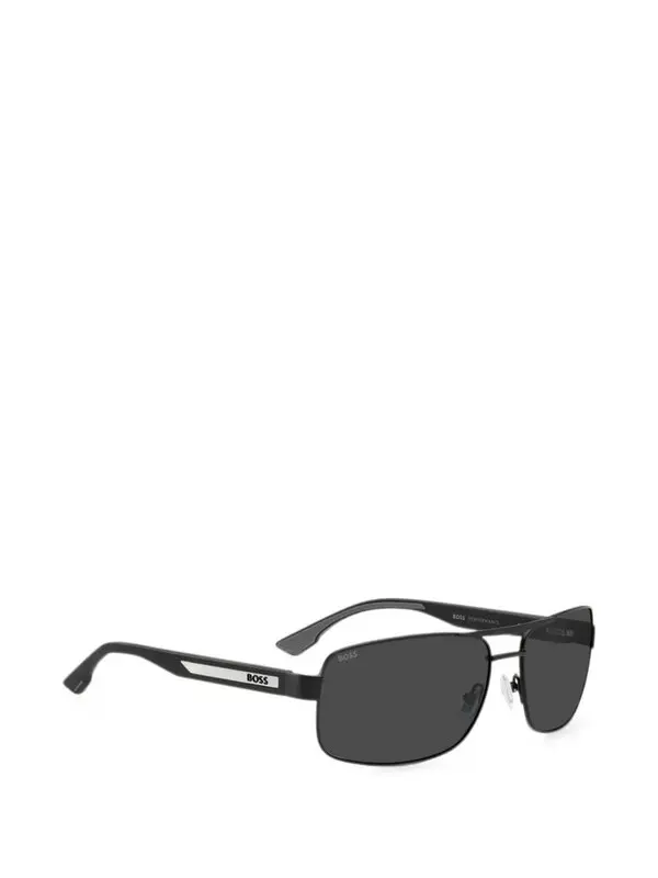 BOSS Double-bridge Rectangle-frame Sunglasses