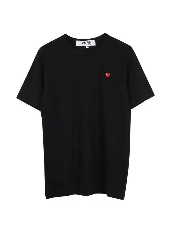 Play Comme Des Garcon Heart-patch T-shirt