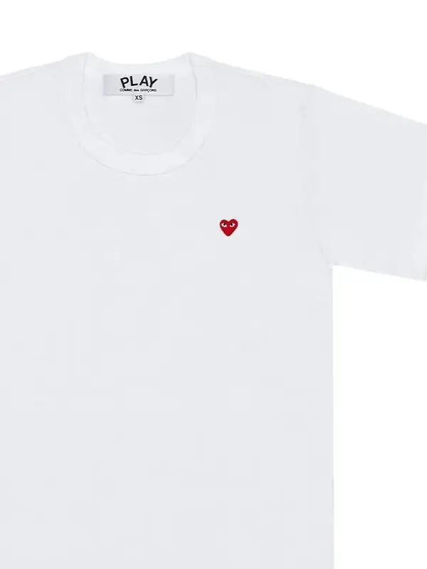 Play Comme Des Garcon Mini Heart Logo T-shirt - White