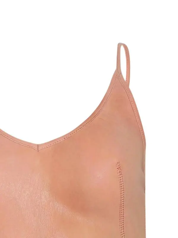 Rick Owens V-neck Leather Top