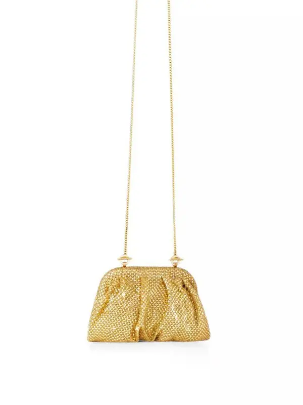 Benedetta Bruzziches Venus Crystal-embellished Draped Clutch Bag