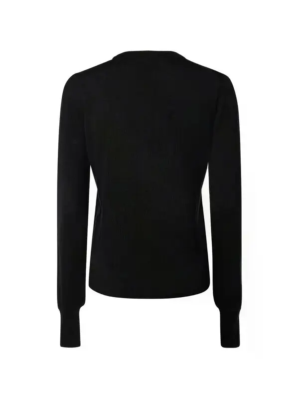 Coperni Hand Brooch Long-sleeve Sweater - Black