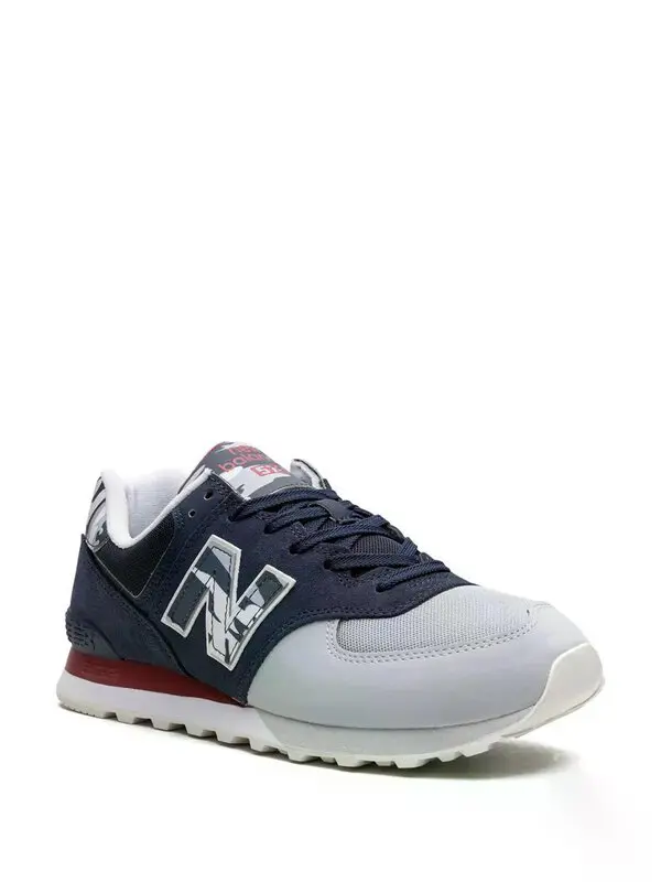 NEW BALANCE 574 Navy Camo Sneakers