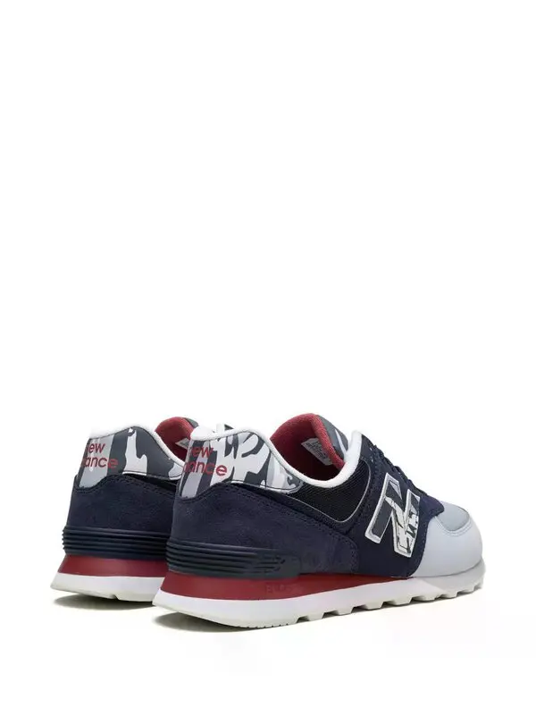 NEW BALANCE 574 Navy Camo Sneakers