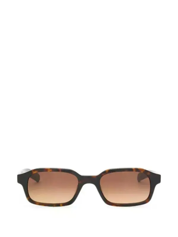 FLATLIST Hanky Rectangle-frame Sunglasses - Brown