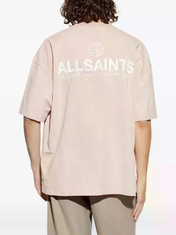 ALLSAINTS Emblem Logo-print Drop-shoulder T-shirt