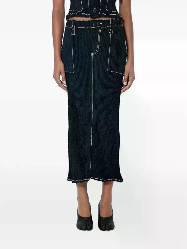 Issey Miyake Midi Skirt