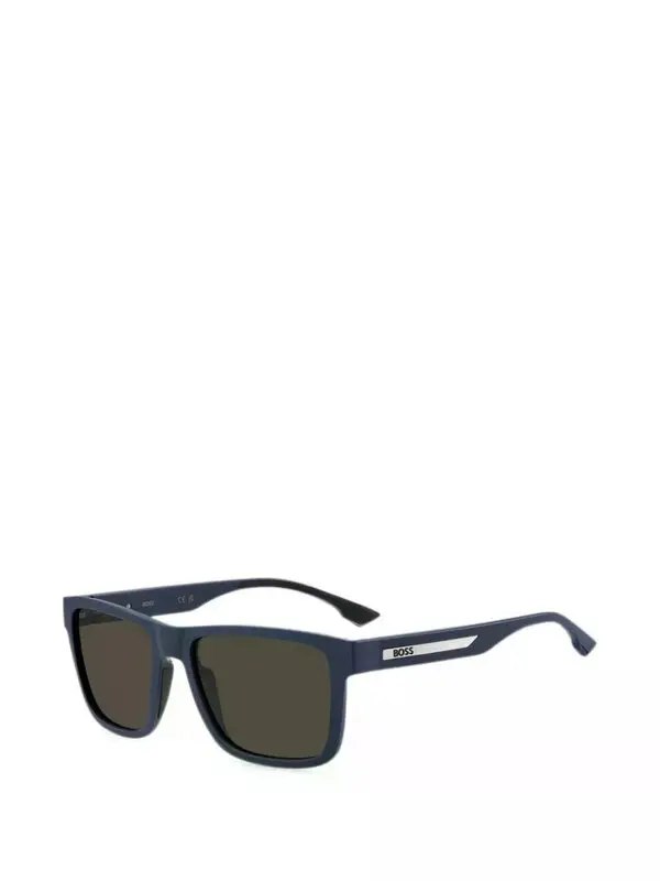 BOSS Matte Sunglasses With Logo Insert - Blue