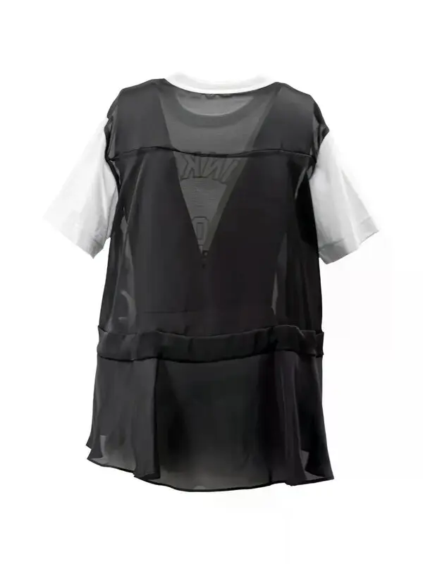 Sacai Panelled Drawstring T-shirt