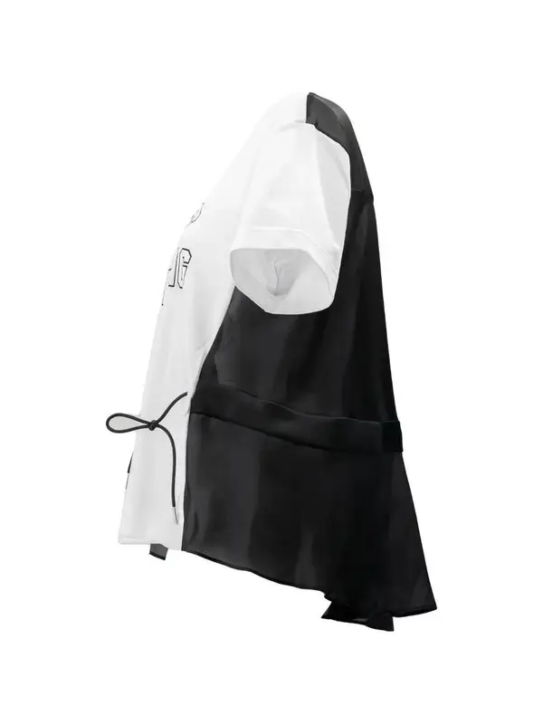 Sacai Panelled Drawstring T-shirt
