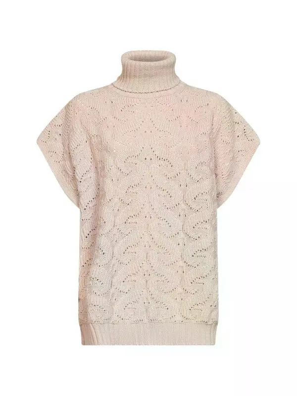 Etro Paisley-stitch Openwork Sweater - Neutrals