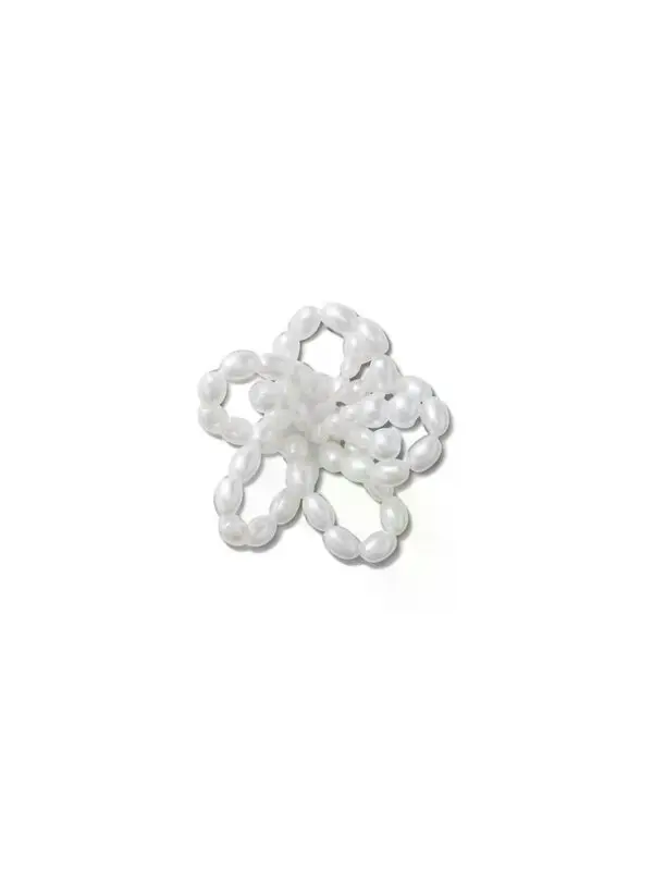 CROCS Beaded-floral Shoe Charms - White