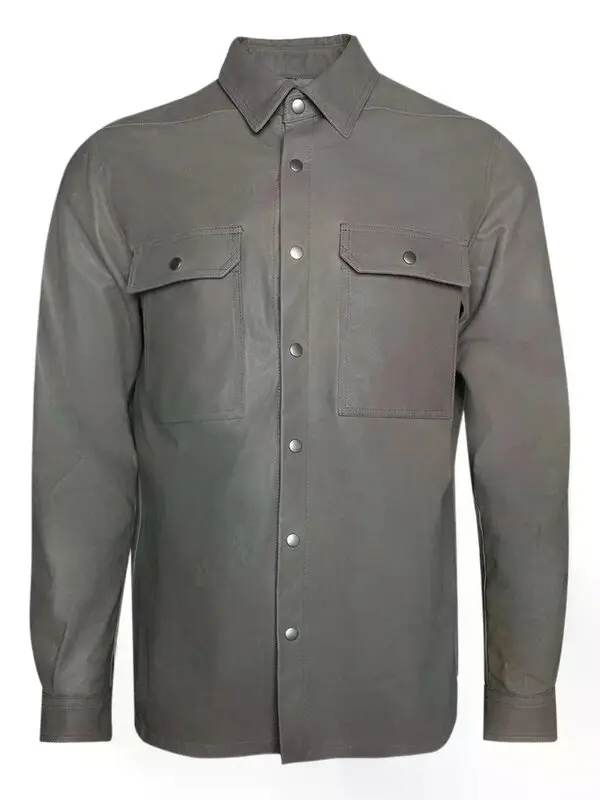 Rick Owens Giacca In Pelle Outershirt