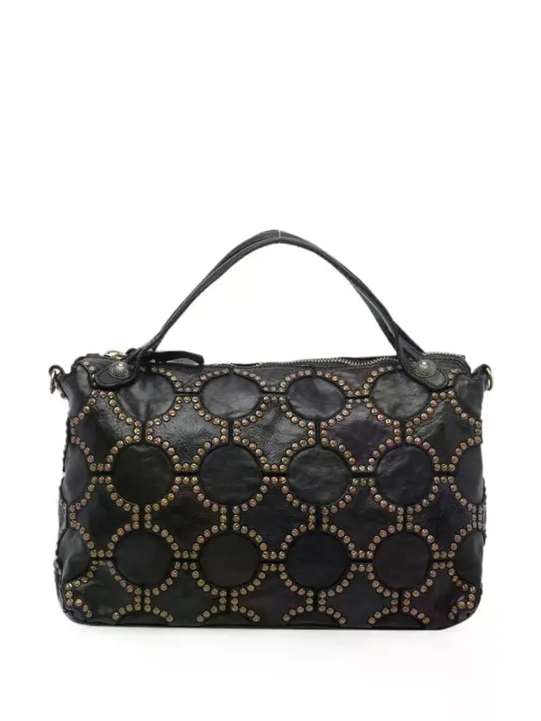 CAMPOMAGGI Stud-embellished Leather Tote Bag