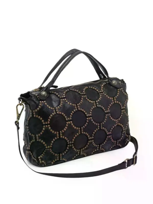 CAMPOMAGGI Stud-embellished Leather Tote Bag