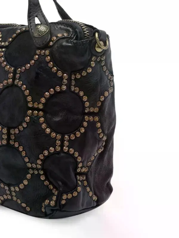 CAMPOMAGGI Stud-embellished Leather Tote Bag