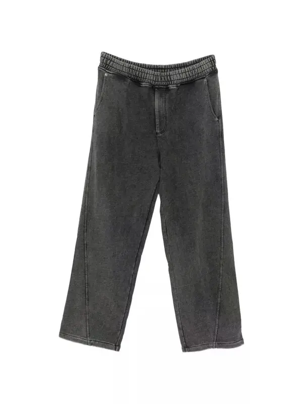 Emporio Armani Elasticated-waistband Track Pants - Grey
