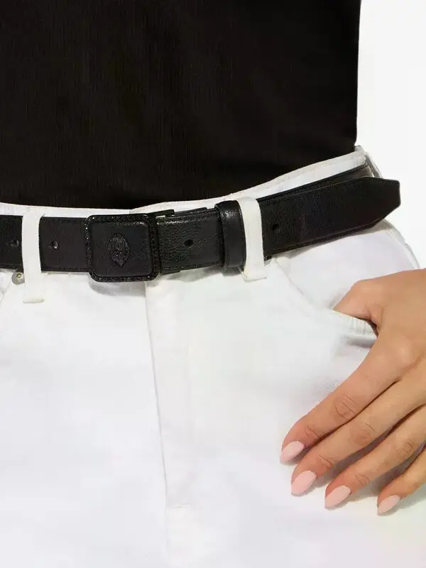 Kurt Geiger Crystal-embellished Eagle Head Belt