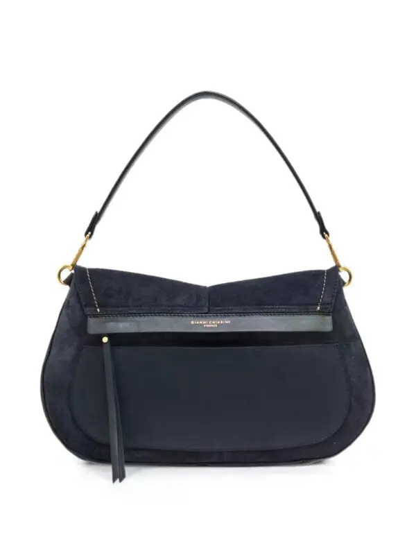 GIANNI CHIARINI Large Helena Suede Shoulder Bag