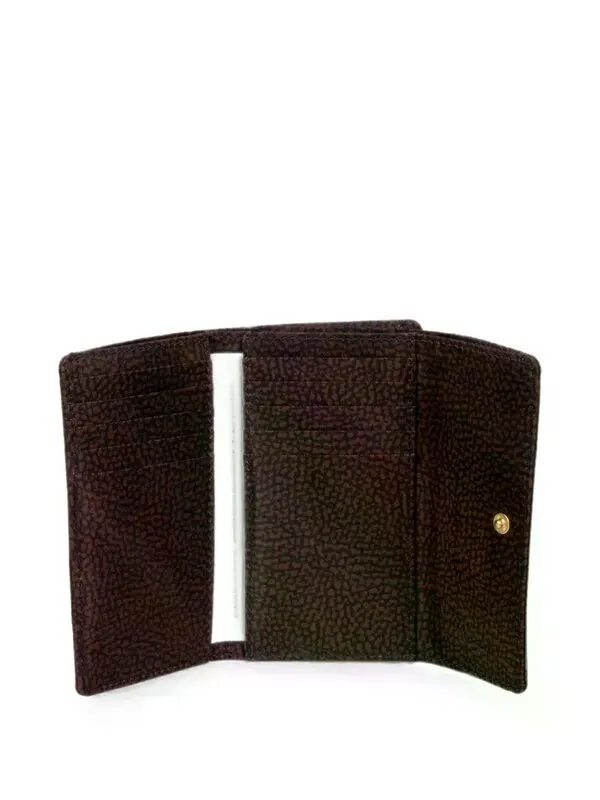 Borbonese Eye-of-the-partridge-print Logo-plaque Wallet