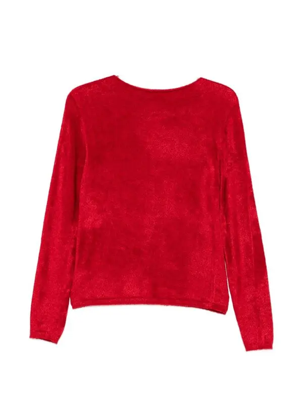 SEMICOUTURE Lettice Crewneck Sweater - Red
