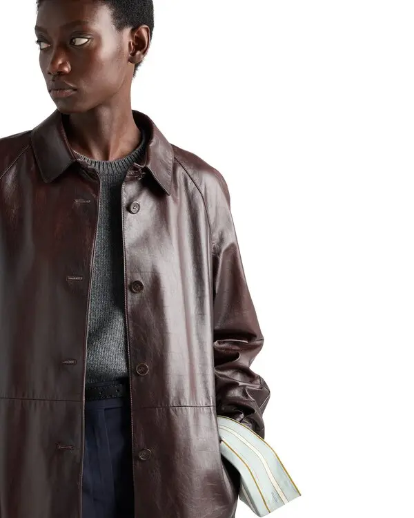Prada Leather Coat