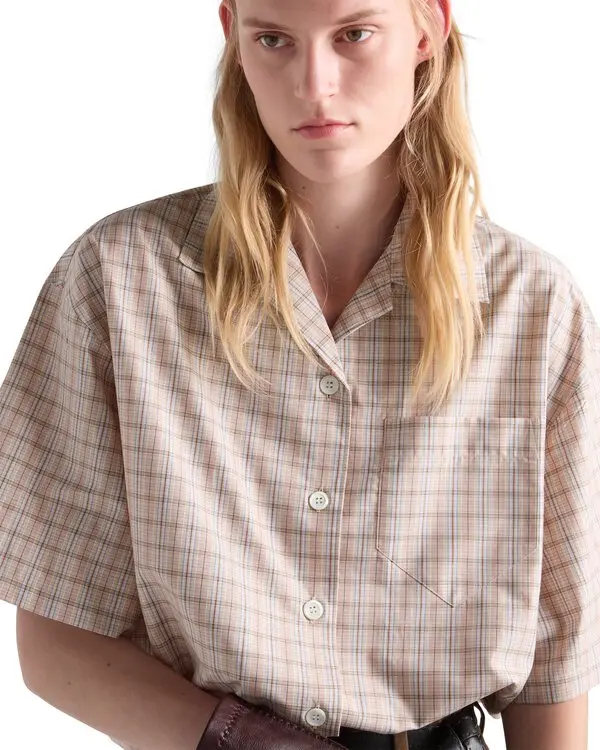 Prada Madras Fabric Bowling Shirt
