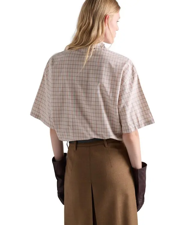 Prada Madras Fabric Bowling Shirt