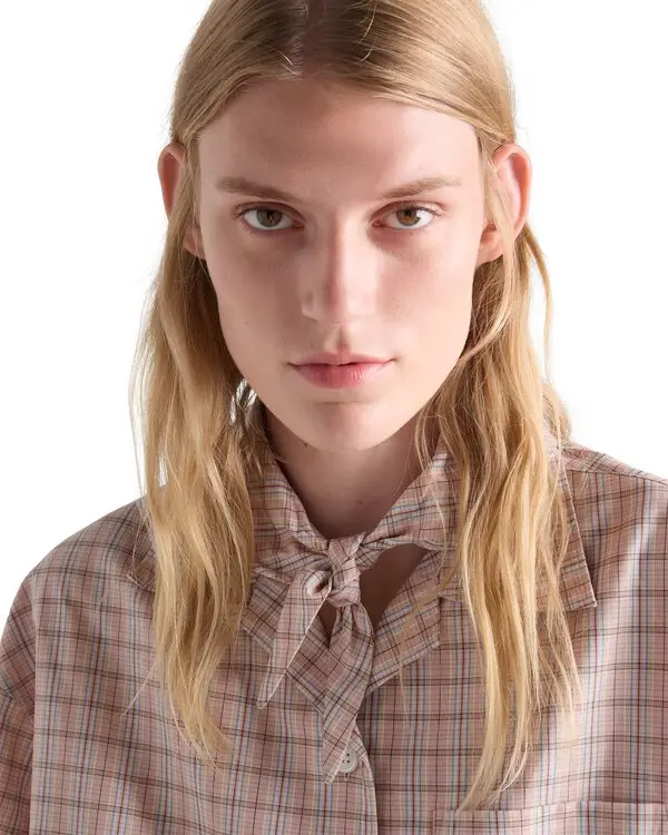 Prada Madras Fabric Bowling Shirt