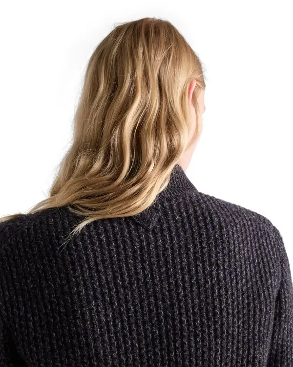 Prada Short-sleeved Wool And Mouliné Cashmere Polo Sweater