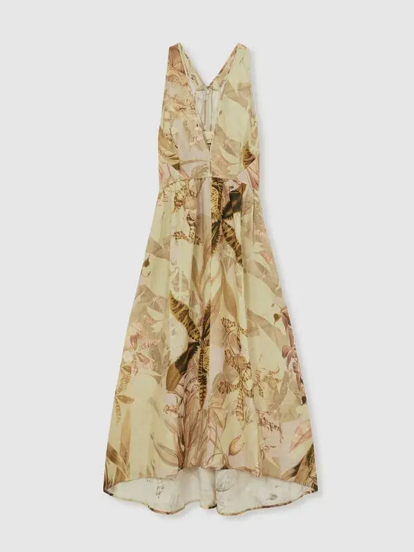 NEW YORK BOTANICAL GARDENS Linen Midi Dress
