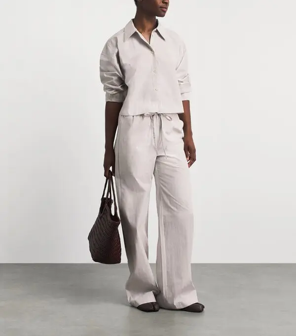 Eterne Cotton Cropped Ludo Shirt