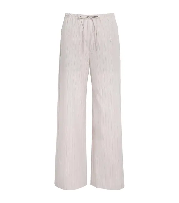 Eterne Cotton Stripe Hugh Trousers - Beige