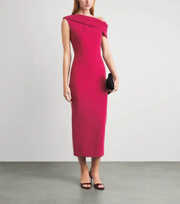 Roland Mouret Asymmetric Midi Dress