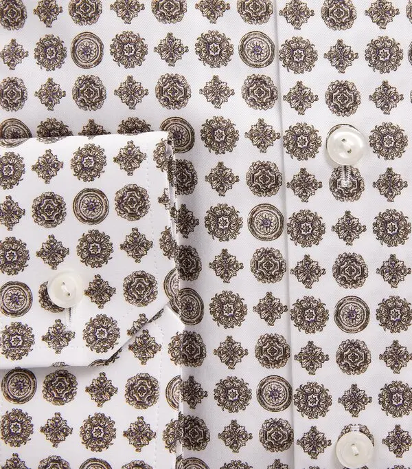 Eton Signature Twill Geometric Shirt