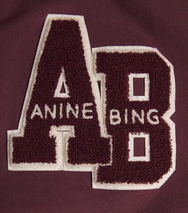 ANINE BING Oversized Miles Letterman Sweatshirt