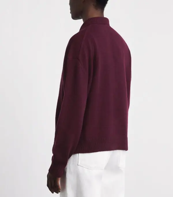 ANINE BING Cashmere Lee Polo Sweater