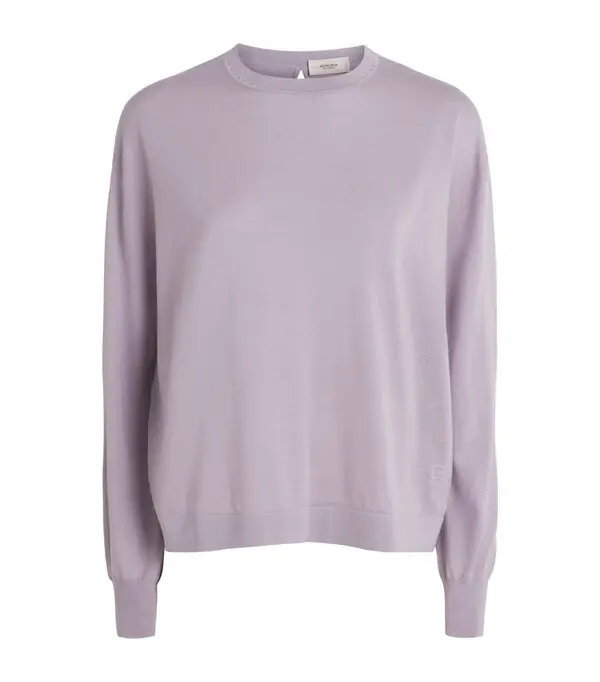 Agnona Wool-silk-cashmere Crew-neck Sweater