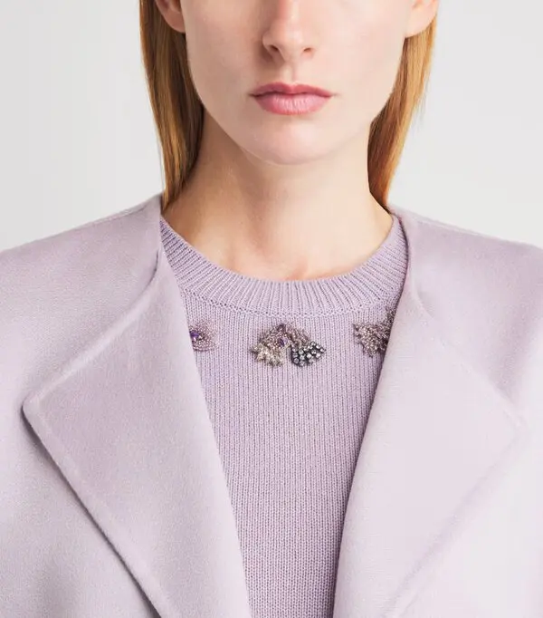 Agnona Cashmere Embellished Sweater